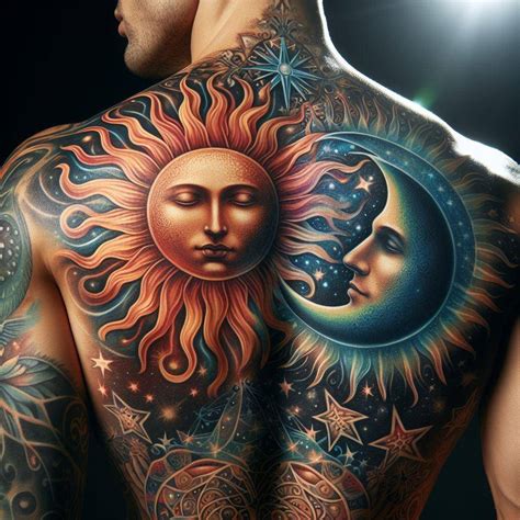 Sun Moon Star Your Own Tattoo Design Custom Designs Crafted For
