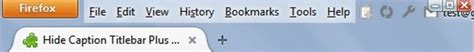 how to hide firefox title bar hubpages