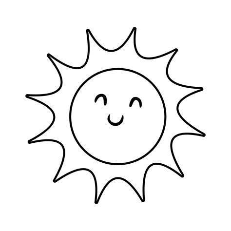 Premium Vector Sun Cartoon Vector Illustration Cute Sun Cartoon