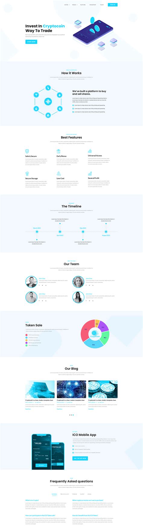 Blockchain React Js Nft Website React Website Design Behance