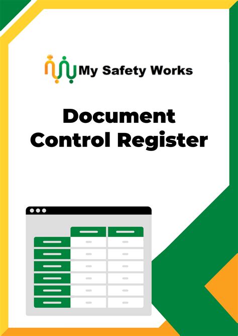 Document Control Register My Safety Works