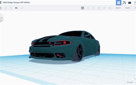 3d Design 2023 Dodge Charger Srt Ghoul Tinkercad