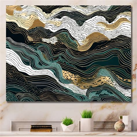 Designart Exploring Abstracted Lines Iii Minimalism Line Art Canvas