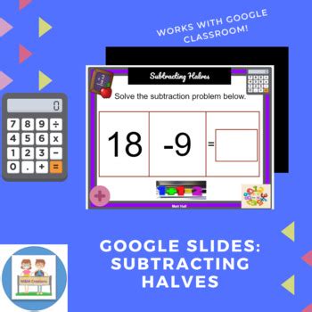 Google Slides Subtracting Halves By MandM Creations TPT