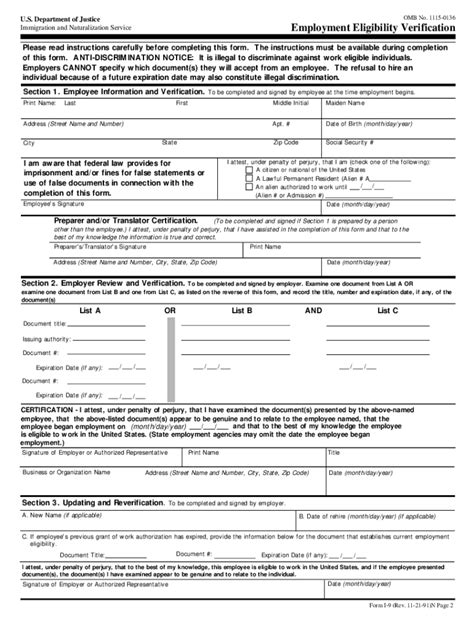 Form I 9 2023 Printable Pdf Fill Out And Sign Online Dochub