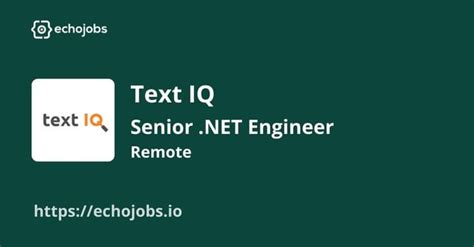 Text Iq Is Hiring Senior Net Engineer Cloud Remote Remote