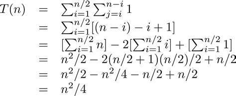 Big O Time Complexity For A Specific Nested For Loop Stack Overflow