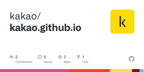 GitHub Kakao Kakao Github Io