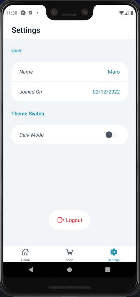 React Native Expo Simple Starter With Full Light Dark Theme Control