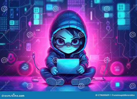 Anonymous Hacker Concept Of Hacking Cybersecurity Cybercrime Cyberattack Stock Illustration