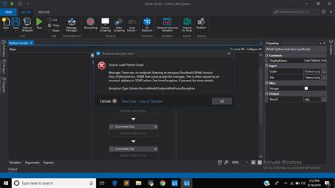 Error Loading Python Script Help UiPath Community Forum