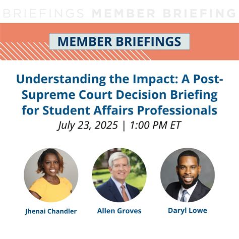 Naspa Member Briefing — Understanding The Impact A Post Supreme Court Decision Briefing For