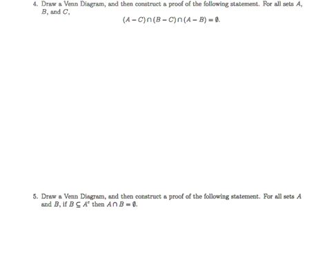 solved draw venn diagram and then congtruct proof of the following