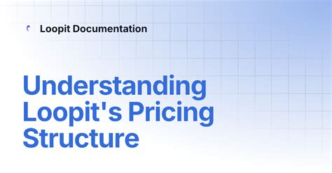 understanding loopit s pricing structure loopit documentation