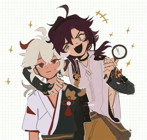 хэйдзо и кадзуха Character Design Fan Art Art Reference