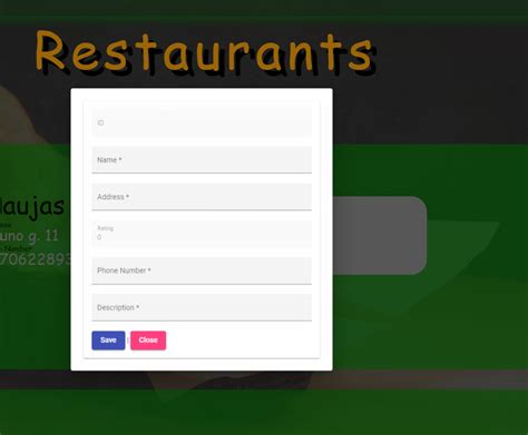 Github Justasvai Restaurantmanagement