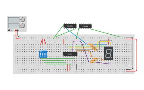 Circuit Design 7 Segment Decoder Anode Tinkercad