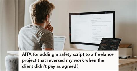 Client Refused To Pay Him The Promised Amount For His Freelance Work So He Took The Initial