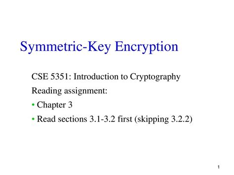 Symmetric-Key Encryption - ppt download