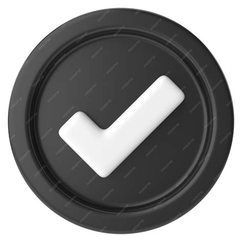 Premium Photo Check Mark Checkbox 3d Illustration