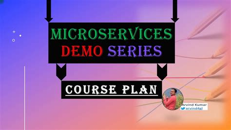 Microservices Demo Series With Spring Boot Course Plan YouTube