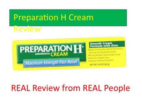 Preparation H Cream Review Real Review By Real People Youtube