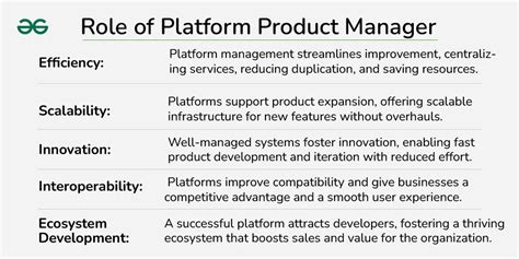 Platform Product Manager Definition Skills Roles Responsibilities