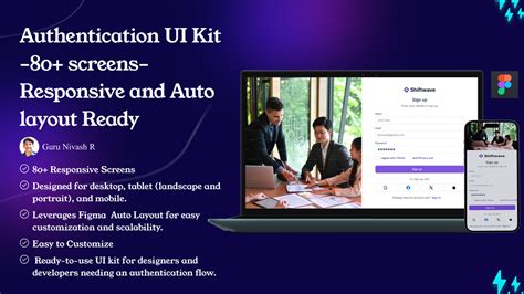 Authentication Ui Kit 80 Screens Sign In Sign Up Otp Login Forgot Password Etc Figma