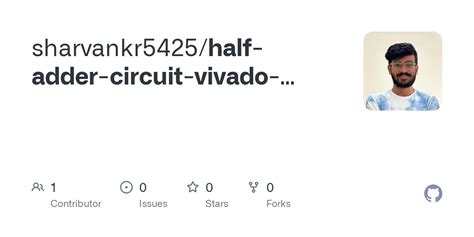 Github Sharvankr5425half Adder Circuit Vivado Xilinx