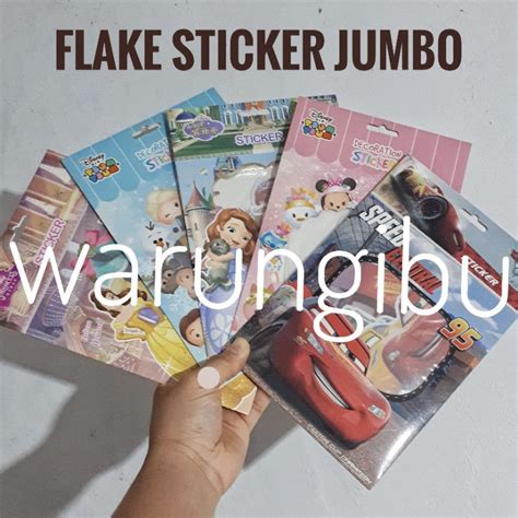 Jual Jumbo Flake Sticker Gambar Tempel Motif Stiker Princes Cars Sofia Tsum Shopee Indonesia