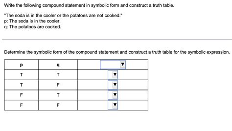 Solved Write The Following Compound Statement In Symbolic Chegg