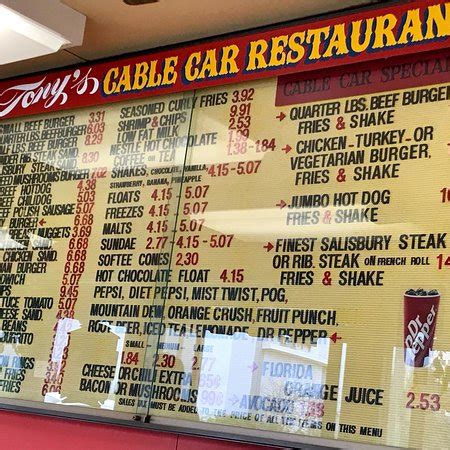 Tonys Cable Car Restraunt San Francisco Lower Pacific Heights