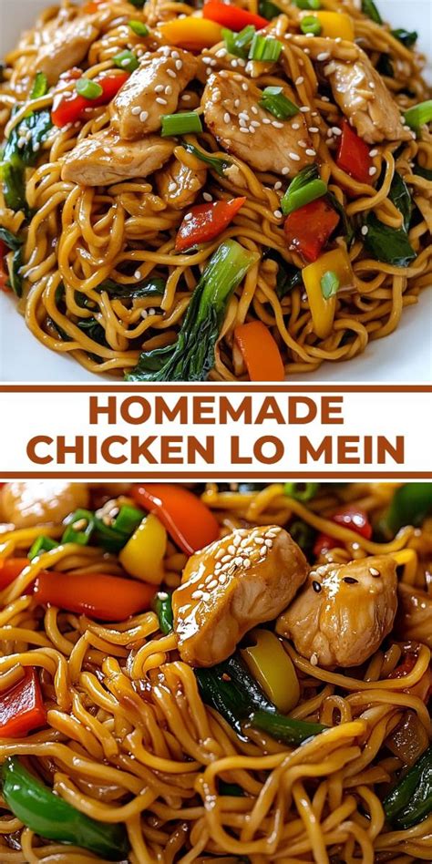 Homemade Chicken Lo Mein Recipe Chicken Lo Mein Recipe Chinese