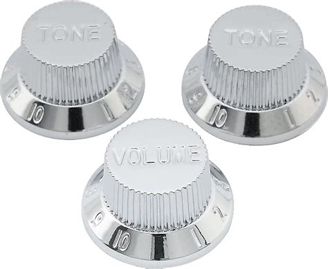 Metric Strat Knobs 1 Volume 2 Tone Control Knobs Set For Reverb