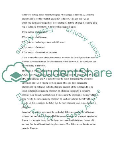 Casual Reasoning And Science And Hypothesis Essay Example Topics And Well Written Essays 3500