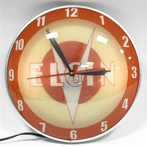 Modern Elgin Bicycles Double Bubble Lighted Clock Price Guide