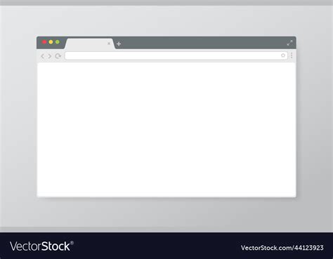 Web Browser Screen On Computer Royalty Free Vector Image