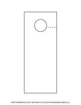 Free Printable Door Hanger Templates Blank Downloadable Pdfs