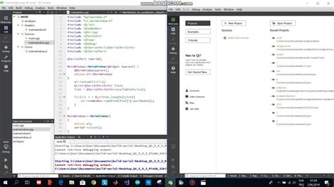 Qt C Serialport Connection Between 2 Computers Youtube