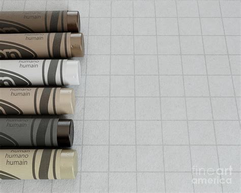 Human Skin Tone Diversity Crayons 9 Digital Art By Allan Swart