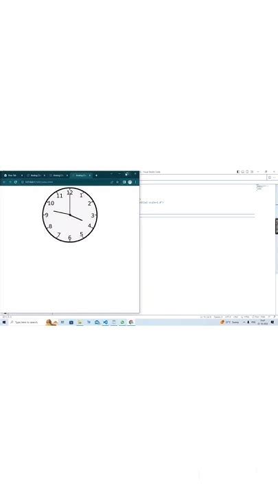 analog working clock ⏰ using html css javascript codewithharry