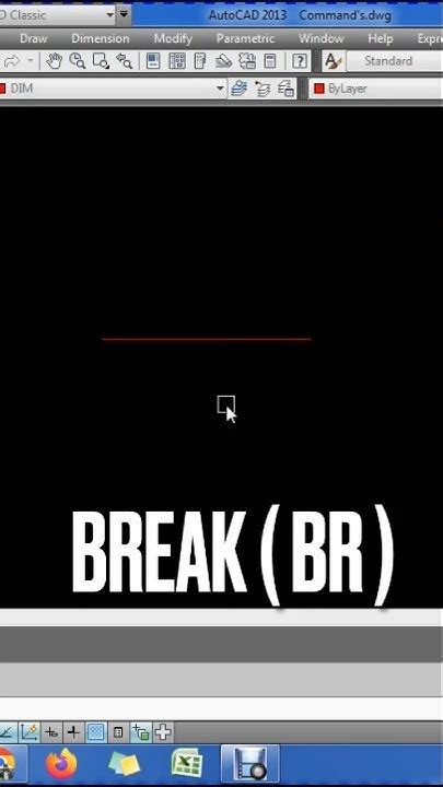 How To Use Break Command In Autocad Tutorial For Beginners In Urdu Language Short 8