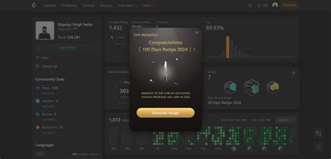 Digvijay Singh Yadav On Linkedin Leetcode Achievementunlocked