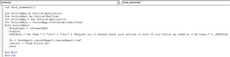 VBA Outlook How To Use Excel VBA Outlook Function To Send Email