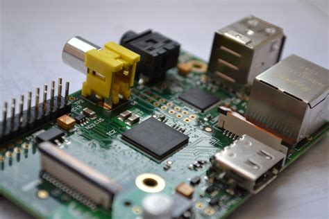 Macro Computer Chip Raspberry Pi No People Computer Part