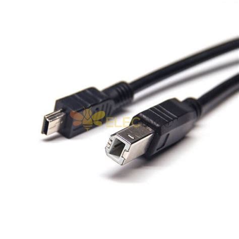 Usb B 180 Degree Male To Mini Usb Straight Usb 2 0 Cable