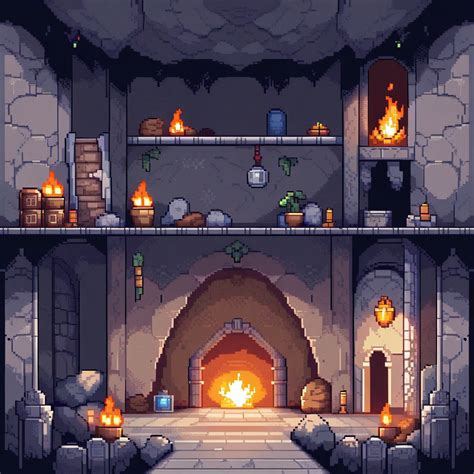 Detailed 32 Bit Game Pixel Art Pxlart
