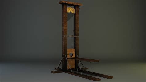 Guillotine Model Turbosquid 1818178