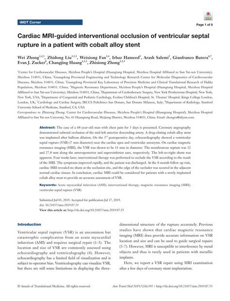 Pdf Cardiac Mri Guided Interventional Occlusion Of Ventricular Dokumen Tips
