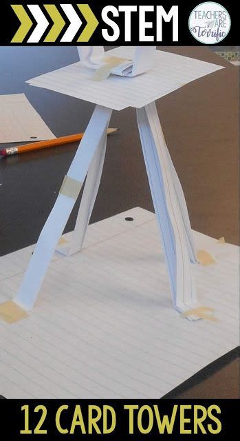 The Perfect Back To School Stem Challenge Build 5 Towers Index Card